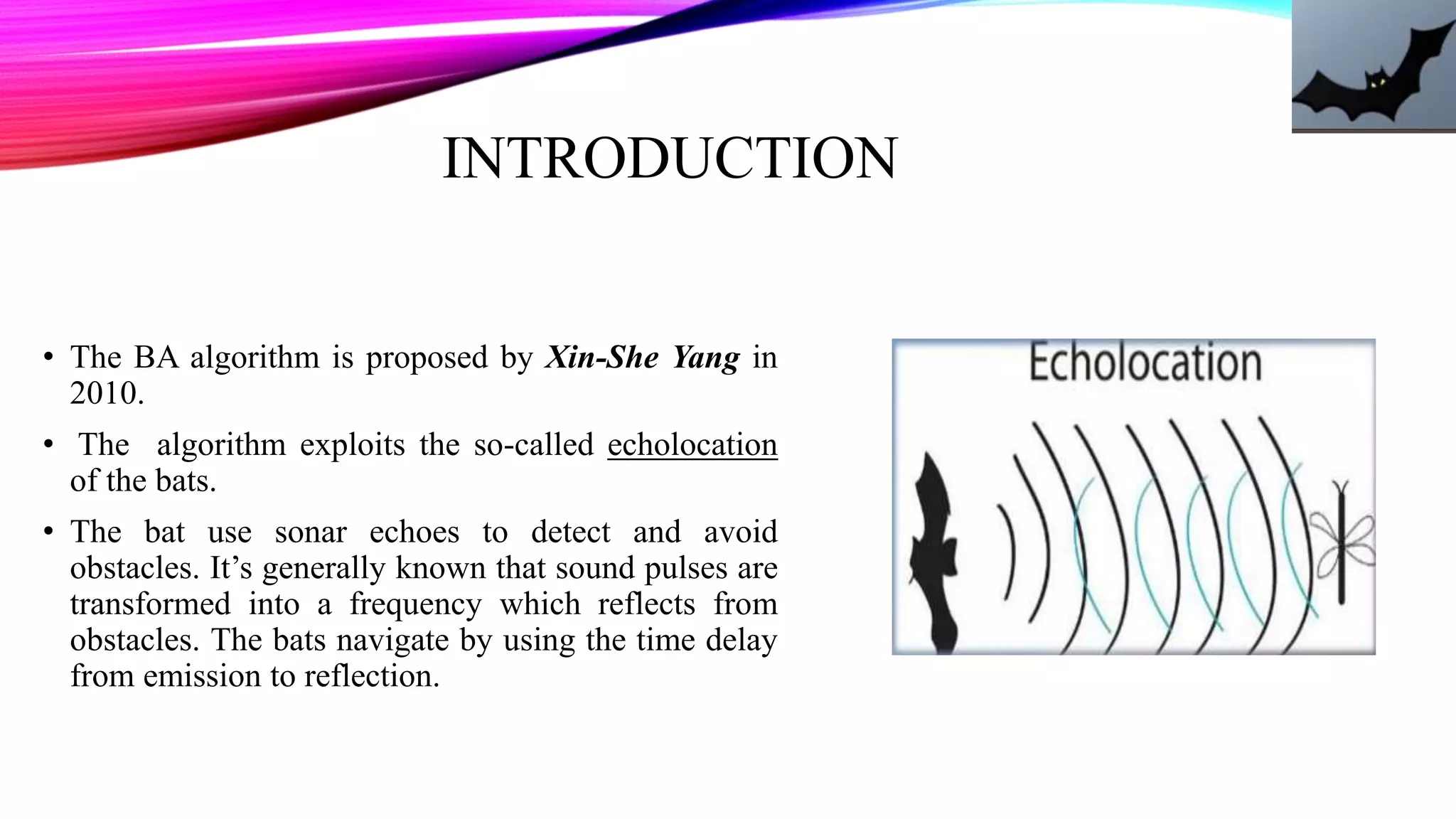 Bat algorithm | PPTX