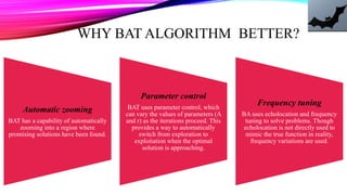 Bat algorithm | PPTX