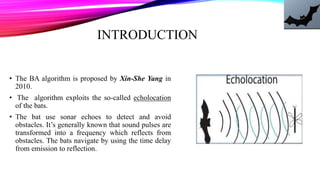 Bat algorithm | PPTX