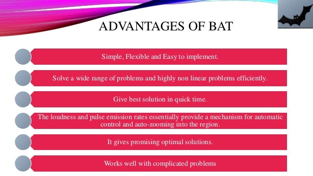 Bat algorithm
