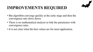 Bat algorithm | PPTX