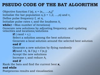 Bat Algorithm_Basics | PPTX