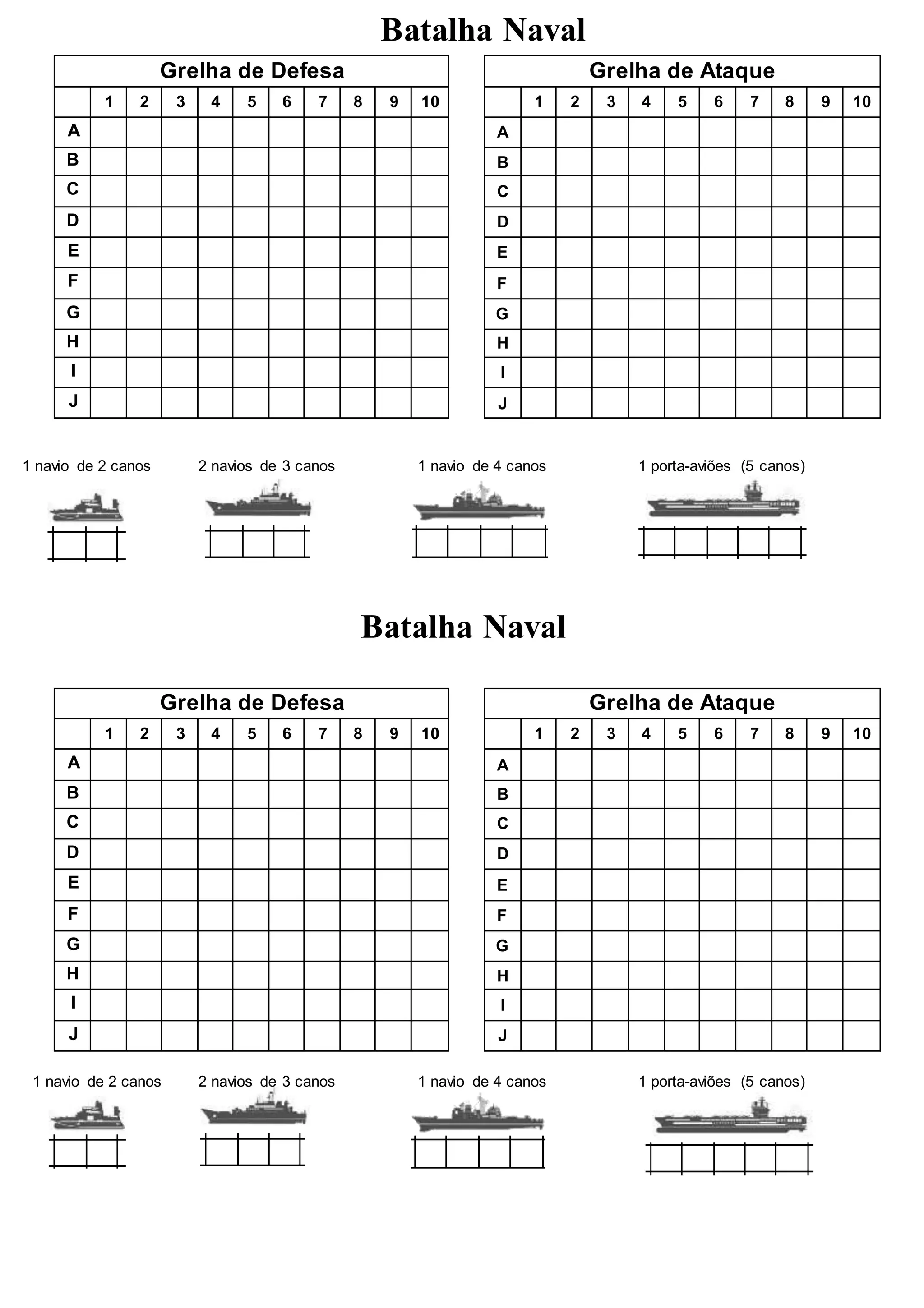 Batalha naval | DOCX
