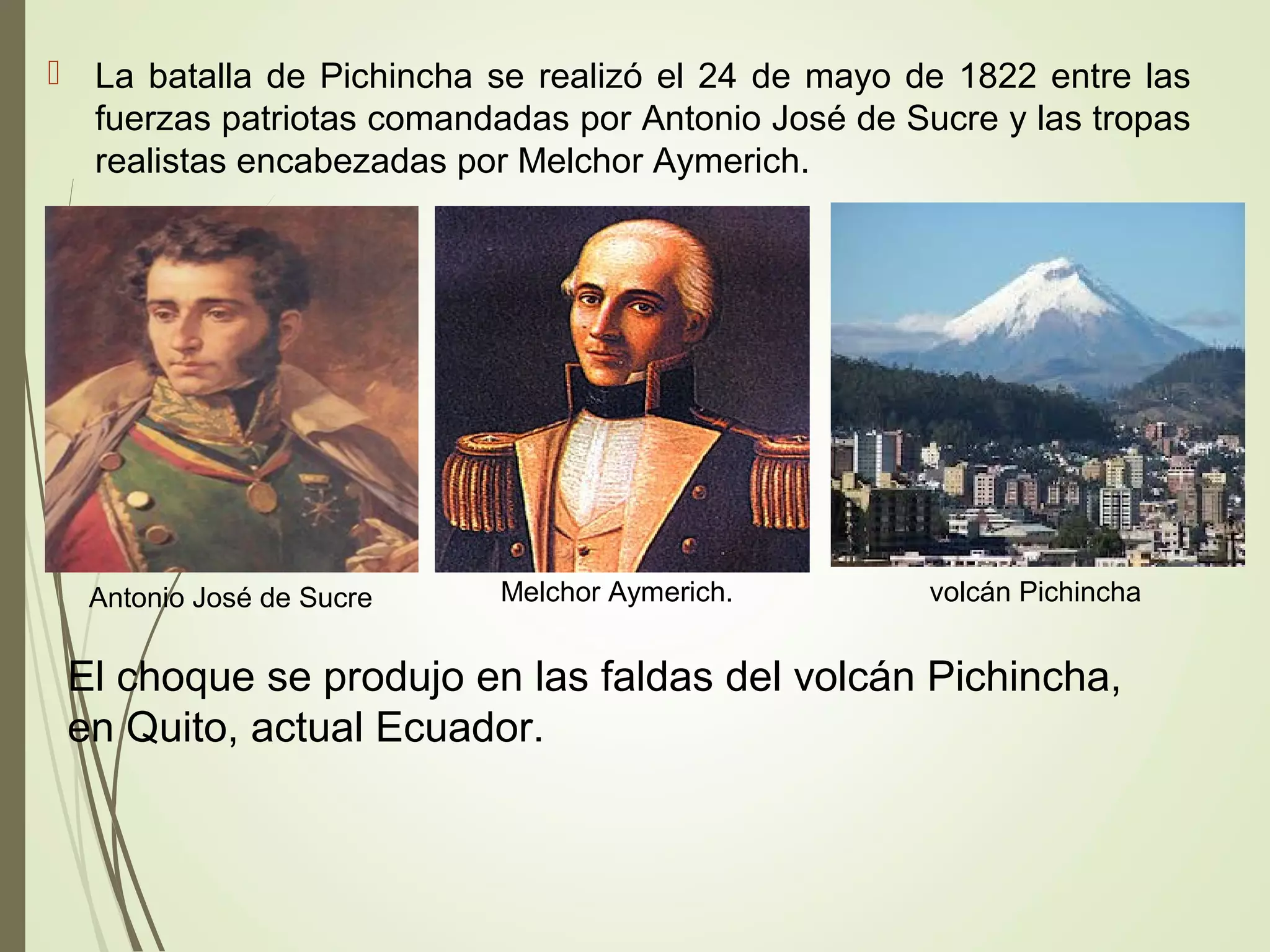 Batalla de pichincha | PPT
