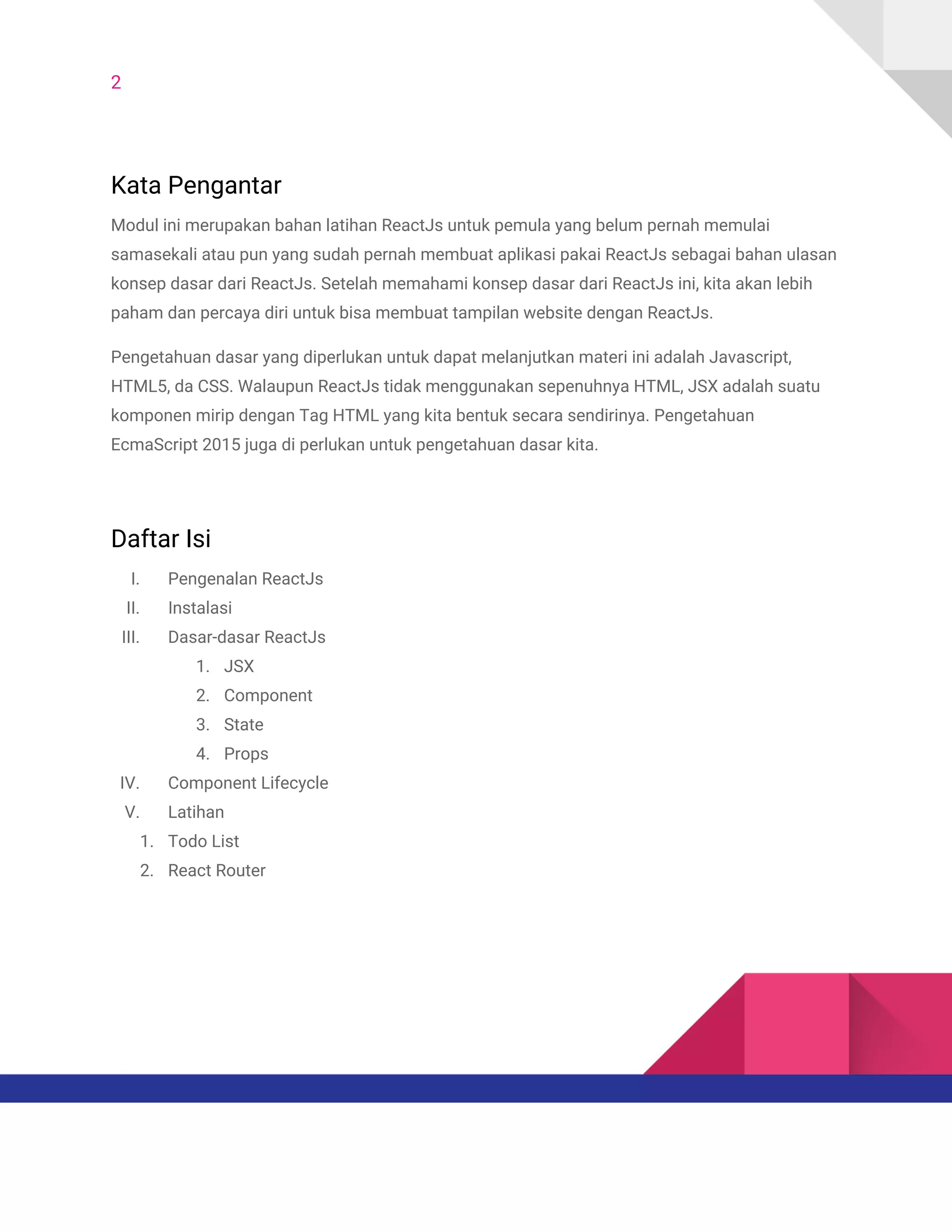 Pengenalan ReactJS | PDF