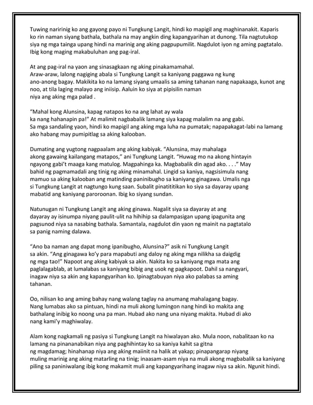 Mga Kwentong Bayan at Tula - Grade 7 | DOCX