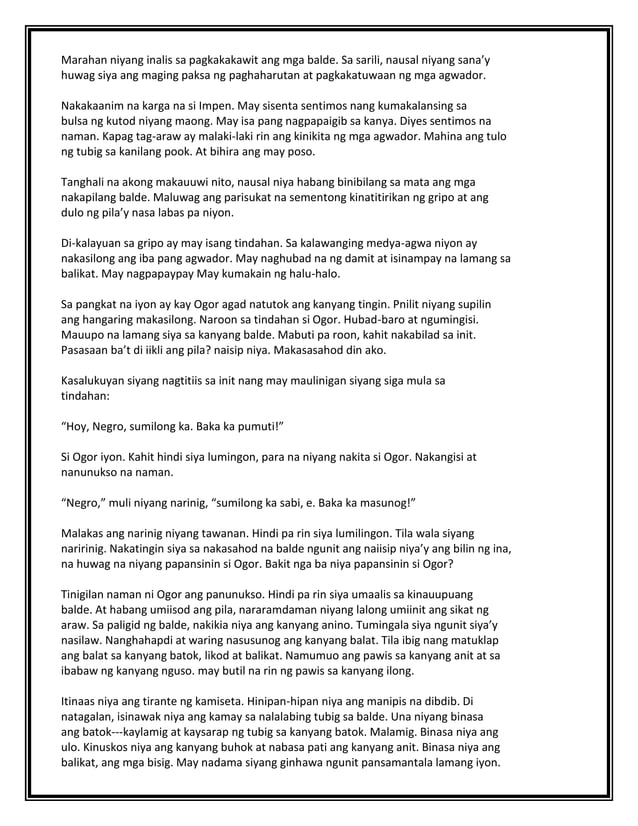 Mga Kwentong Bayan at Tula - Grade 7 | DOCX