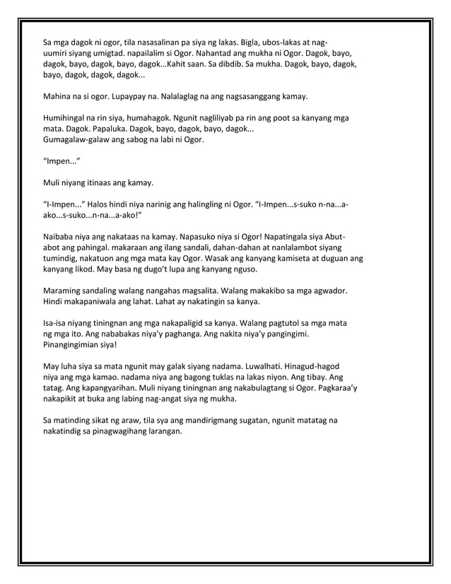 Mga Kwentong Bayan at Tula - Grade 7 | DOCX