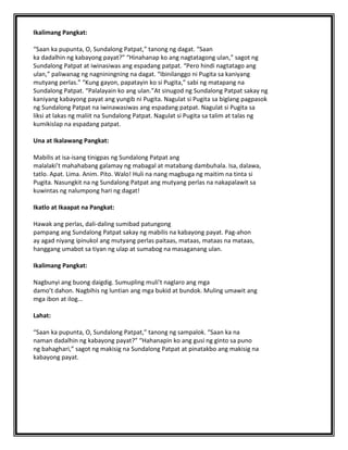 Mga Kwentong Bayan at Tula - Grade 7 | DOCX