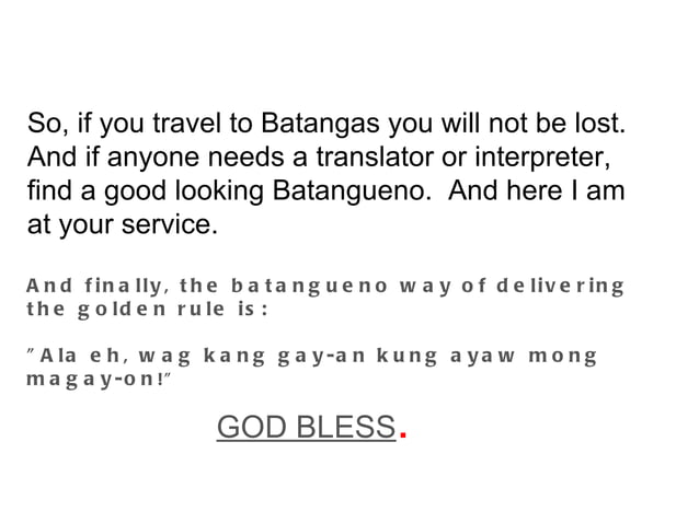 Batangas Road Signs | PPS | Christianity | Religion & Spirituality