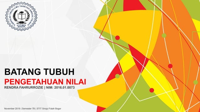 PENDIDIKAN NILAI: Batang Tubuh Pengetahuan Nilai | PDF