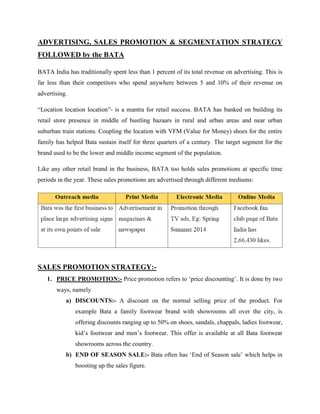 PROJECT ON BATA | PDF