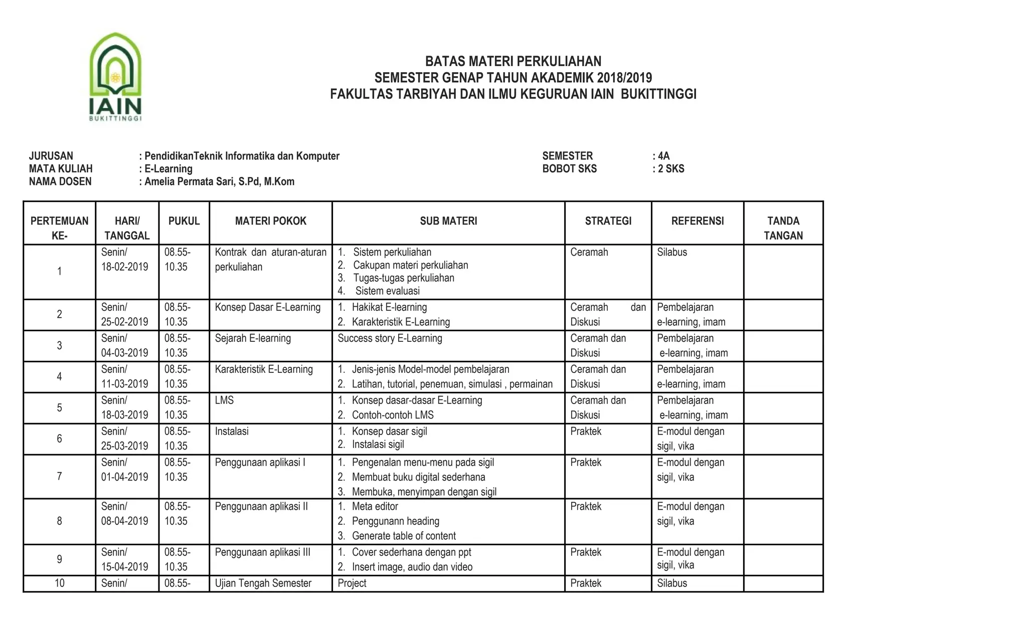 Materi ini sangat membantu para dosen untuk menyipkan materi perkualiahan Batas-Kuliah-Elearning ...