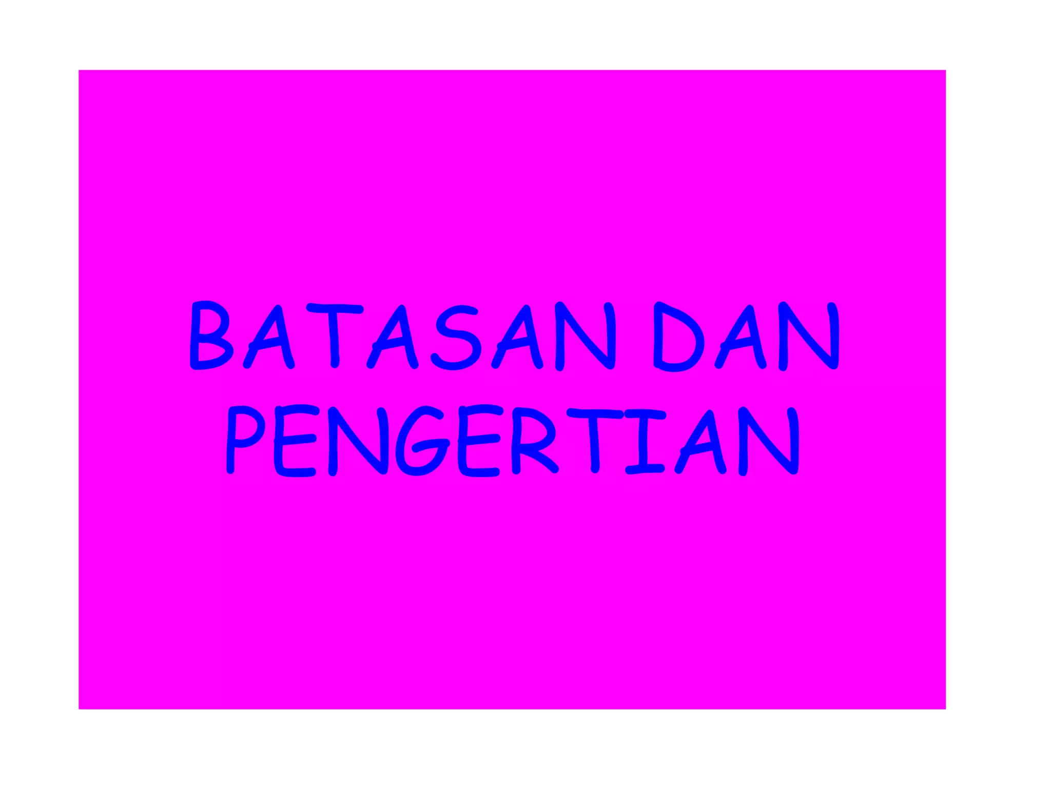 Batasan dan pengertian pendataan | PPT