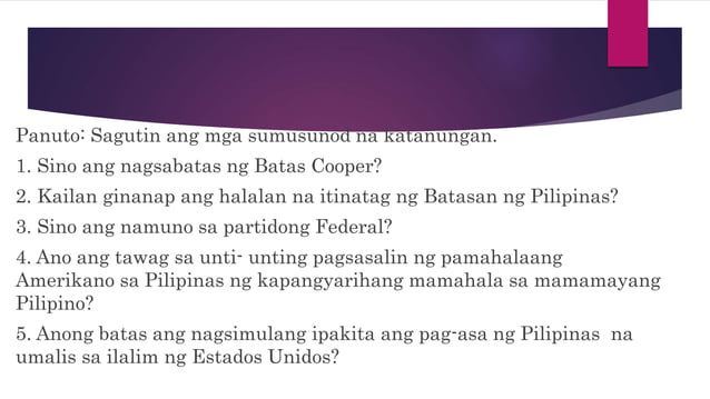 Batas Cooper (Philippine Organic Act of 1902.pptx