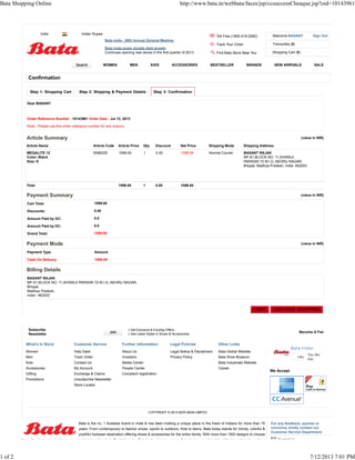 Bata shopping online | PDF