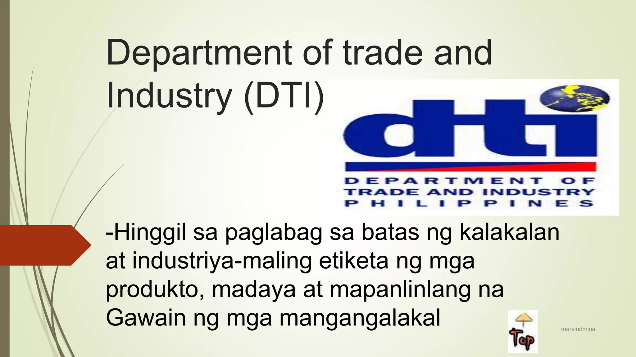 Batas na nangangalaga sa kapakanan ng mga mamimili | PPTX