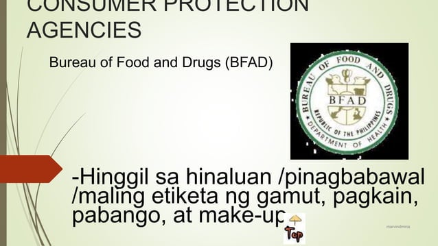 Batas na nangangalaga sa kapakanan ng mga mamimili | PPTX