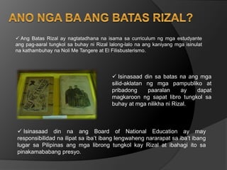 Batas Rizal at Eksplorasyong Pandagat | PPTX