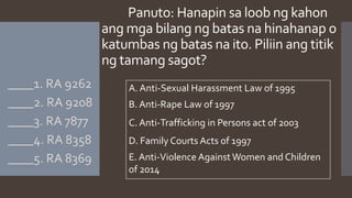 Batas sa karapatang pantao G10 | PPTX