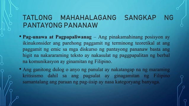 Batayang Kaalaman sa Mga Teorya sa Pananaliksik na Akma o Buhat sa ...
