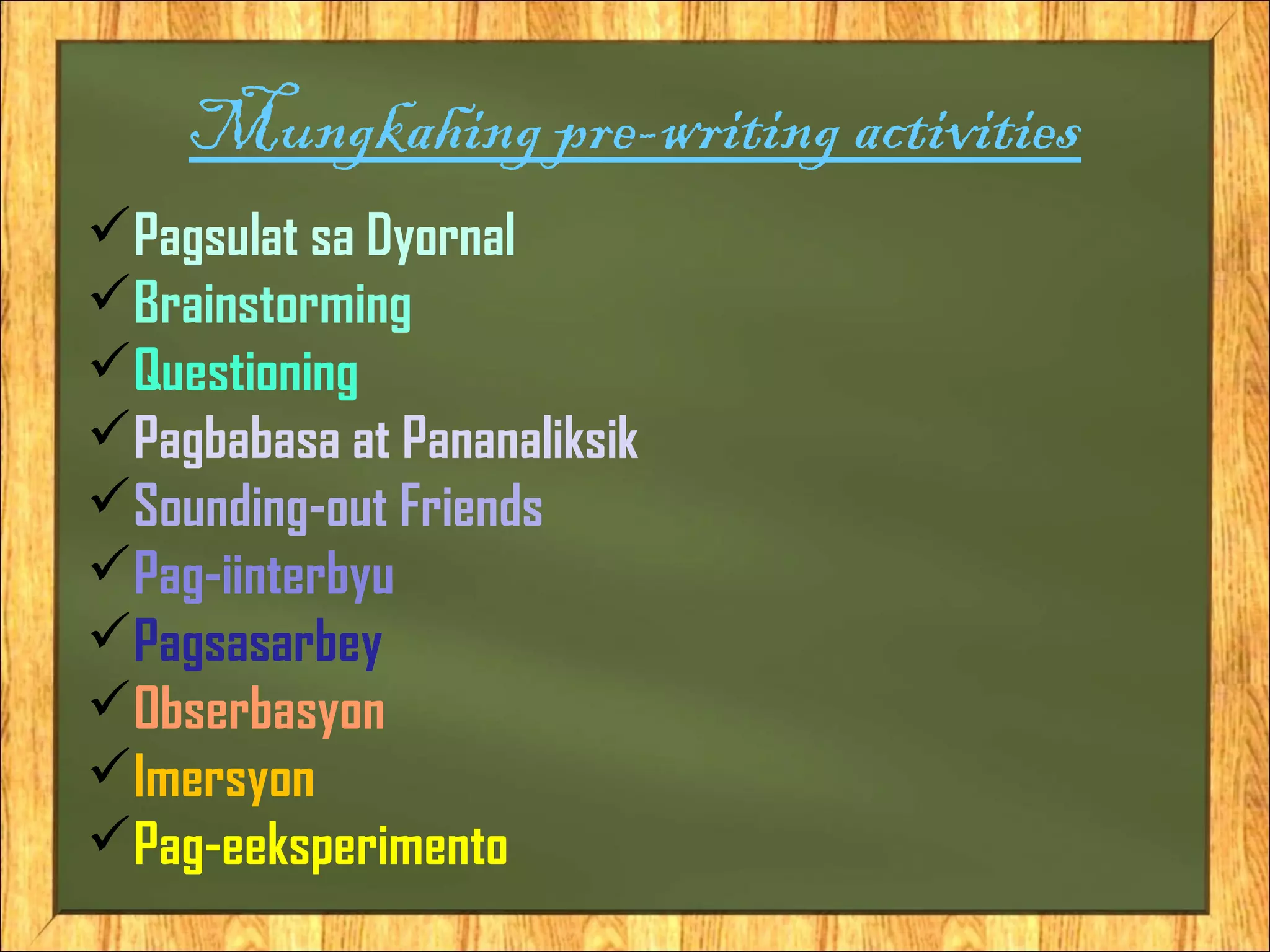 Batayang Kaalaman sa Pagsulat | PPT