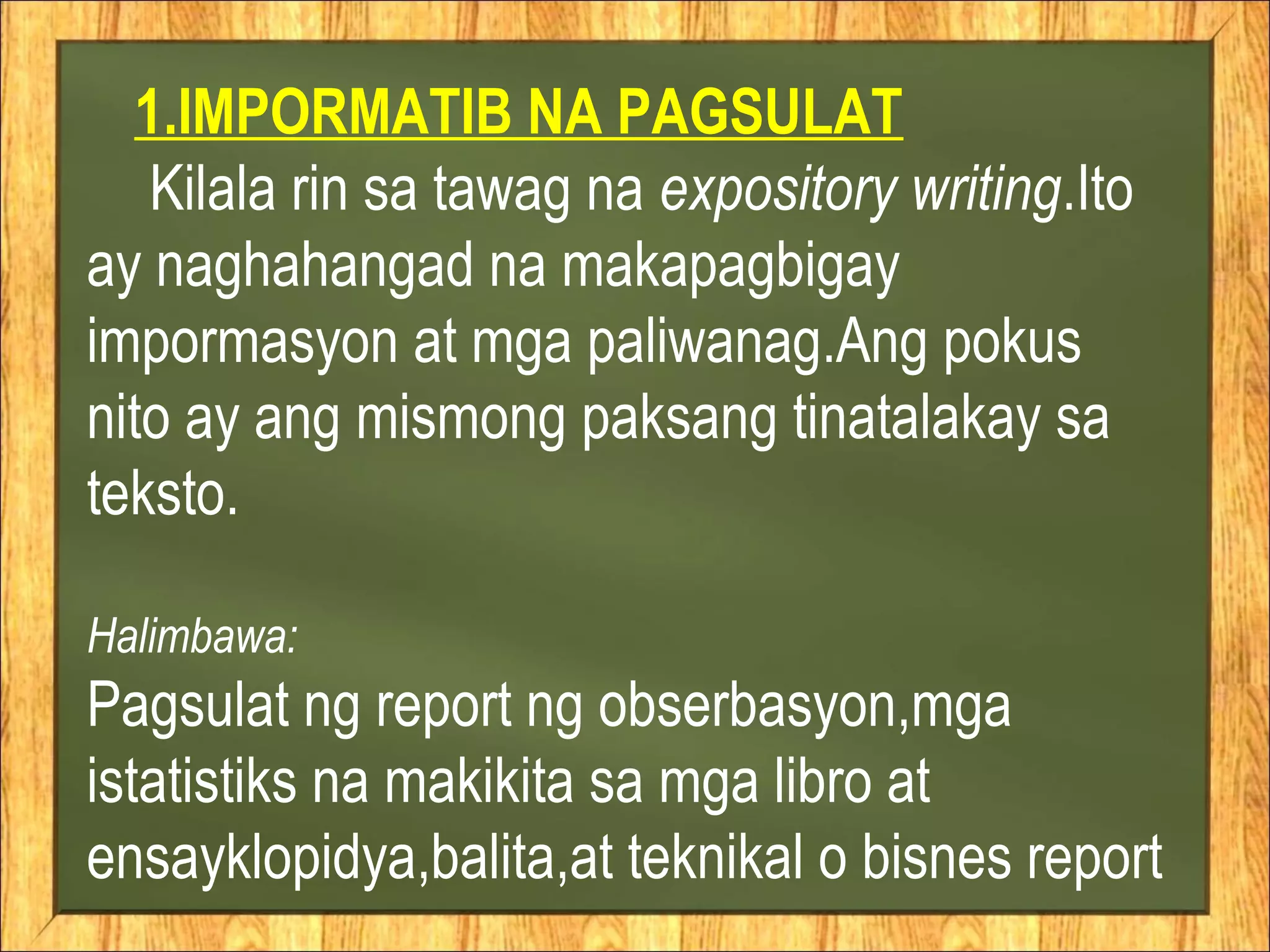 Batayang Kaalaman sa Pagsulat | PPT
