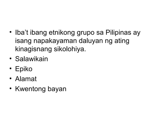 Batayan sa kultura at kasaysayan | PPT