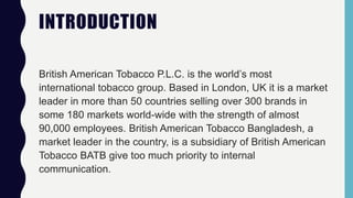 British American Tobacco Bangladesh (BATB) | PPTX