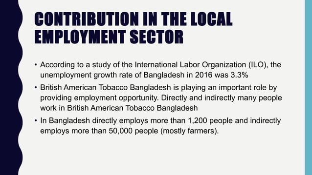 British American Tobacco Bangladesh (BATB) | PPTX | Illegal Drugs ...