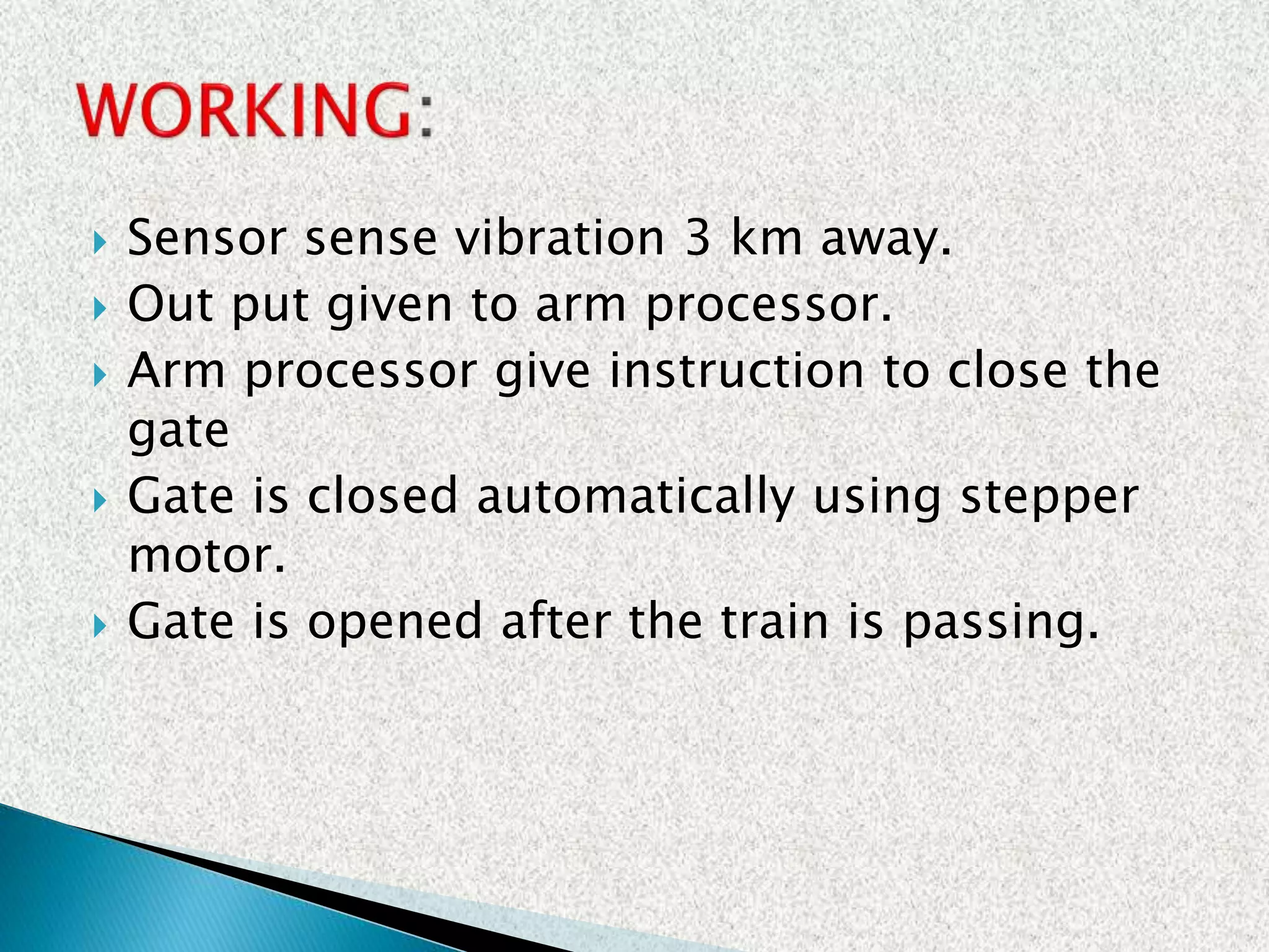 AUTOMATIC RAILWAY GATE CONTROL SYSTEM | PPTX