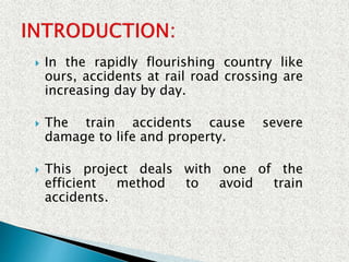 AUTOMATIC RAILWAY GATE CONTROL SYSTEM | PPTX