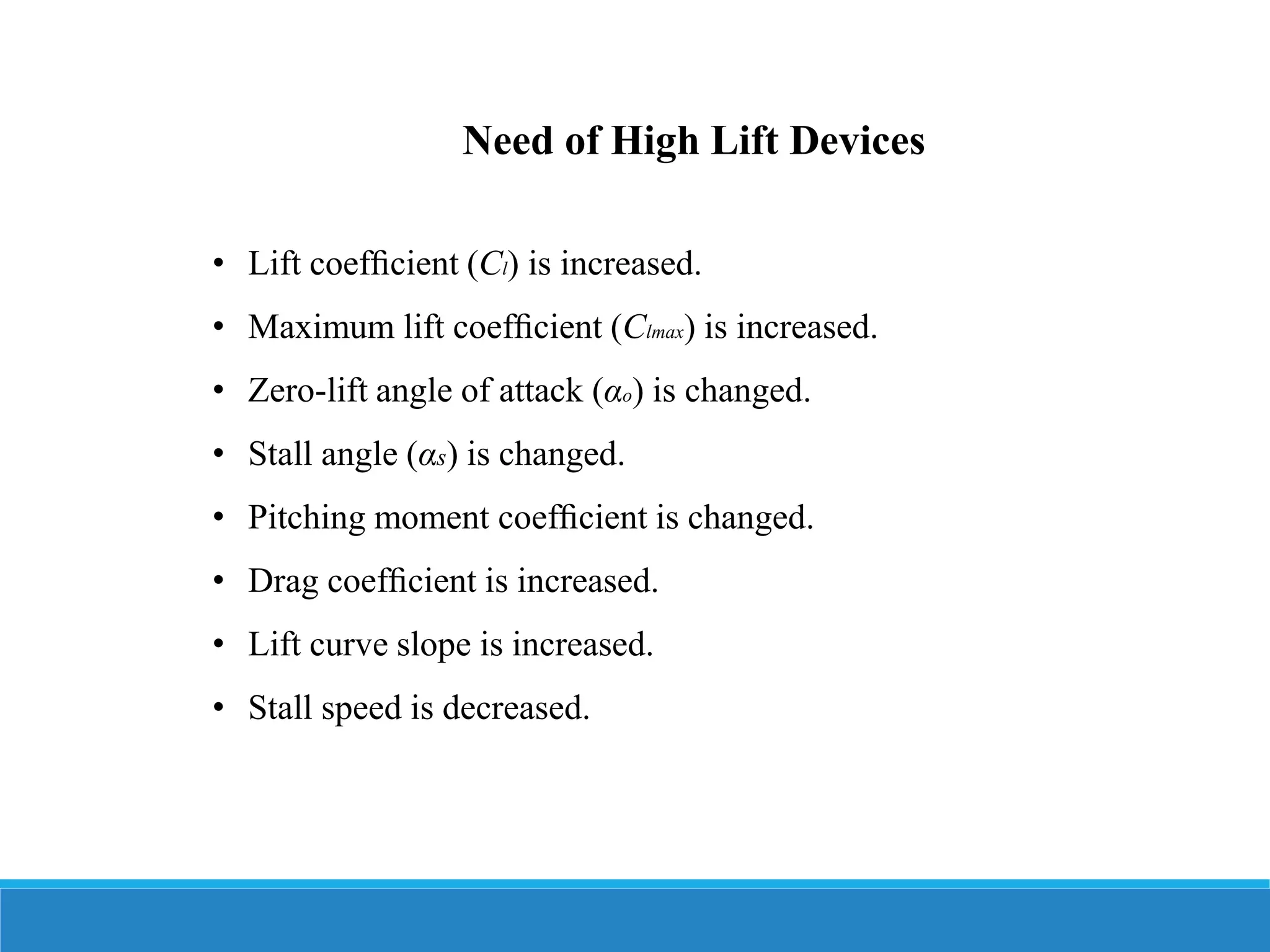 Performance Improvement of an airfoil using High Lift Devices | PPT