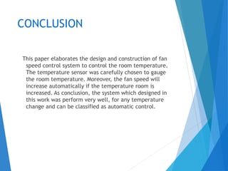 Batch 12(temperature based fan speed control & monitor) | PPT