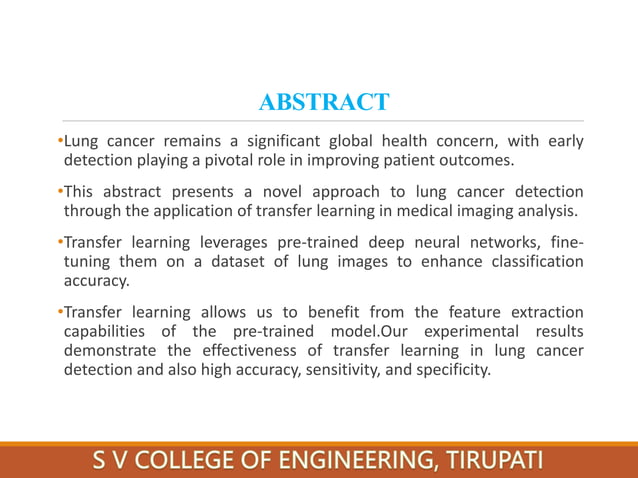 Batch -13.pptx lung cancer detection using transfer learning | PPT