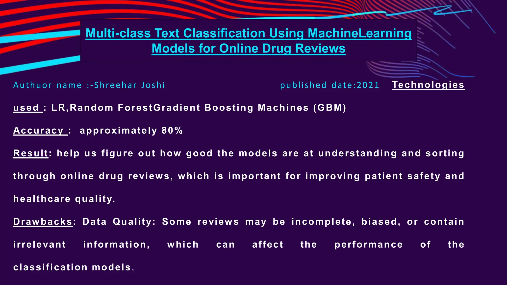 Innovating Multi-Class Text Classification:Transforming Models with propmtify .pptx