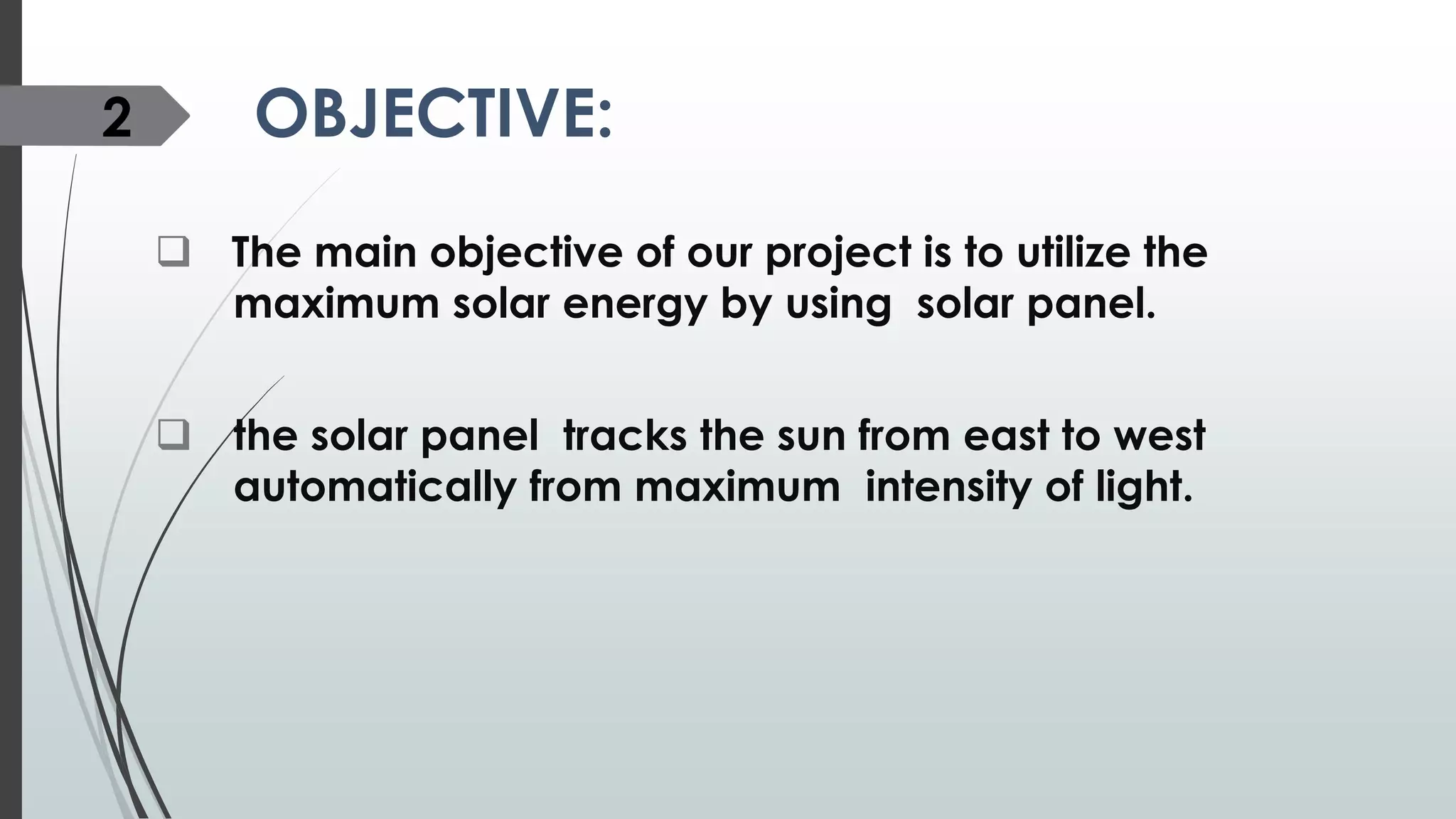 SOLAR TRACKING SYSTEM BY USING MICROCONTROLLER | PPTX