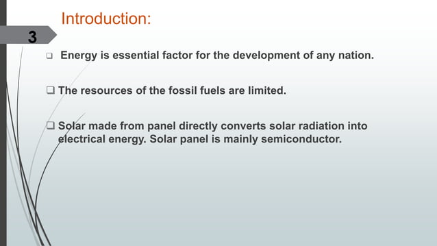 SOLAR TRACKING SYSTEM BY USING MICROCONTROLLER | PPTX