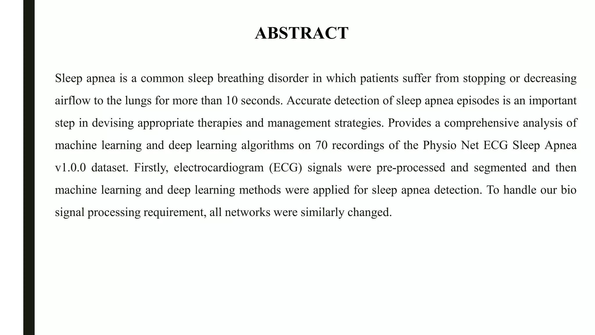 Sleep Apnea Detection Pptx