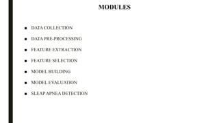 sleep apnea detection | PPTX