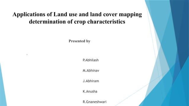 applicaation of land use and land cover mapping.pptx