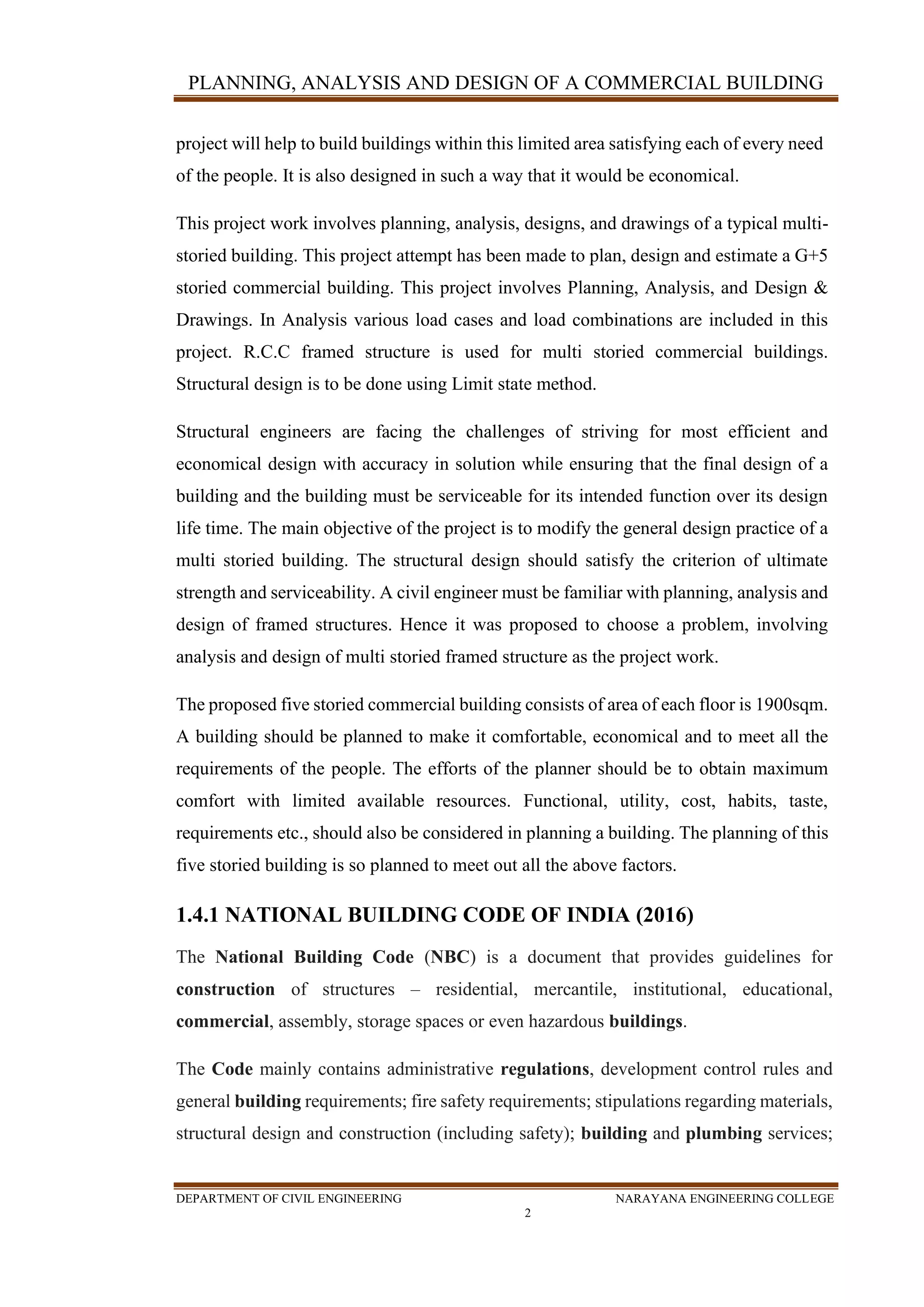 PLANNING AND ANALYSIS OF COMMERCIAL BUILDING PROJECT REPORT.pdf