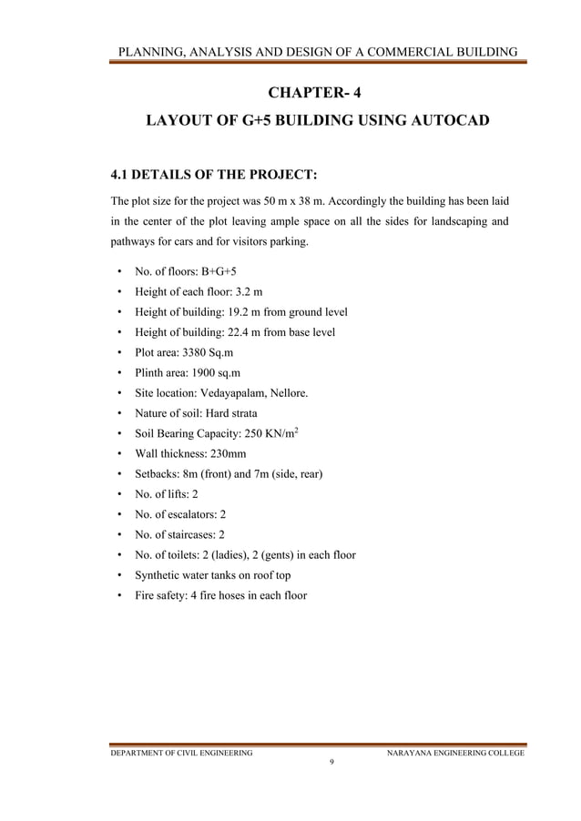 PLANNING AND ANALYSIS OF COMMERCIAL BUILDING PROJECT REPORT.pdf