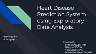 heart disease predction using machiine learning | PPTX