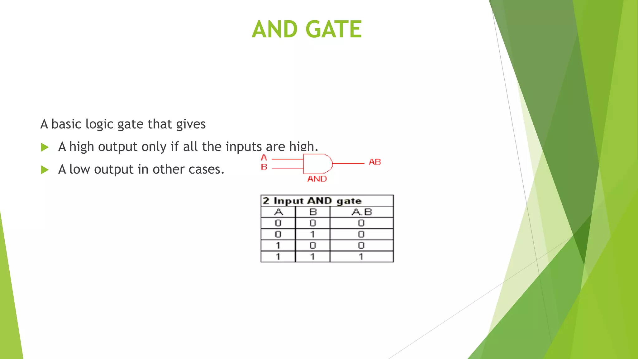 IMPLEMENTATION OF GATES USING DIODES | PPTX