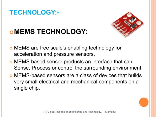 MOTION OPERATED SCROLLING DISPLAY FOR LED PANEL USING MEMS TECHNOLOGY | PPT