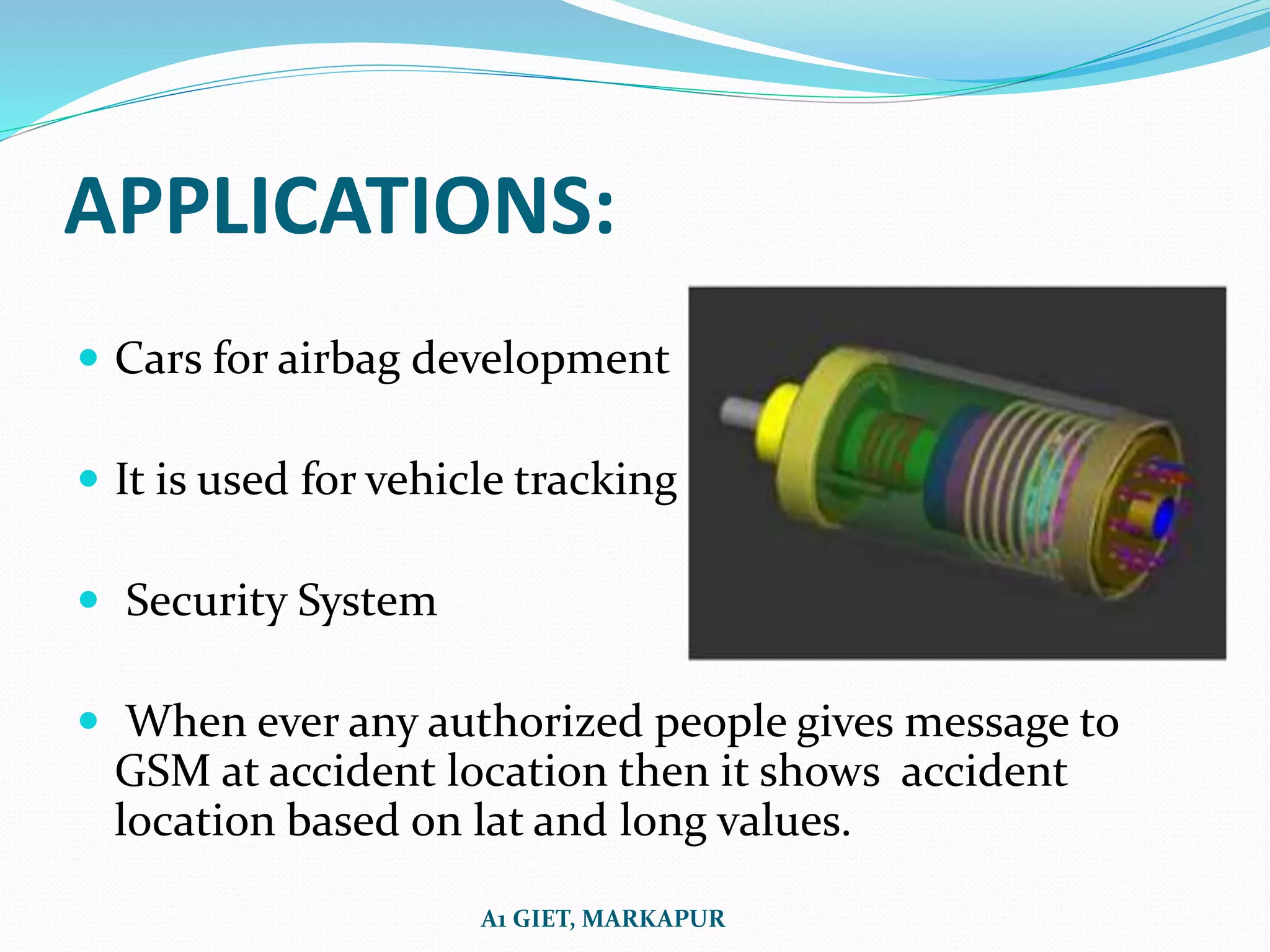 ACCIDENTAL PROTECTION BY AUTOMATIC BREAKS AND RELEASE OF AIRBAG USING ...