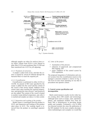 Batch control system project for a pharmaceutical plant | PDF