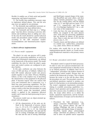 Batch control system project for a pharmaceutical plant | PDF