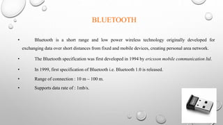 Bluetooth based industrial data acquisation system | PPT